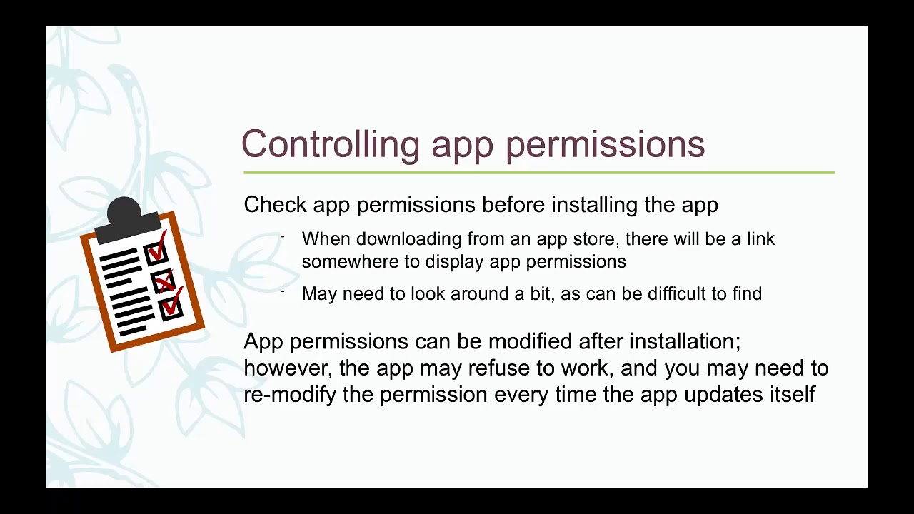 Keeping mobile app permissions in check - YouTube