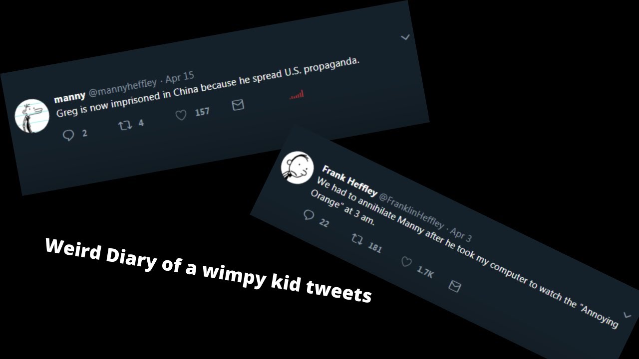 Diary of a wimpy kid tweets are cursed - YouTube