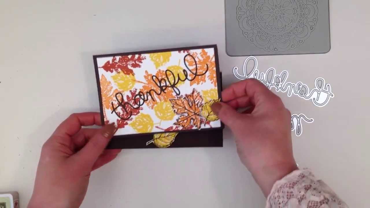 Two minute tip using wax paper with Stampin' Up! Thinlits - YouTube