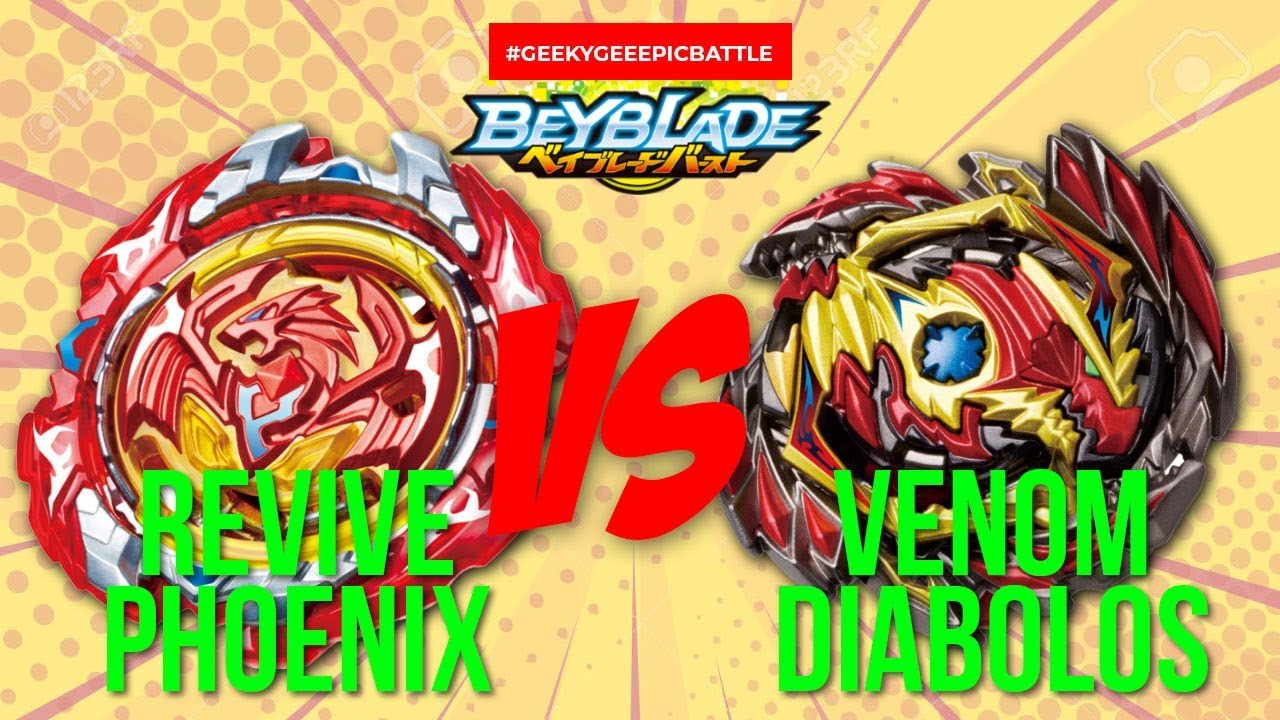 VENOM DIABOLOS vs REVIVE PHOENIX | TEST BATTLE Beyblade Burst ベイブレード ...