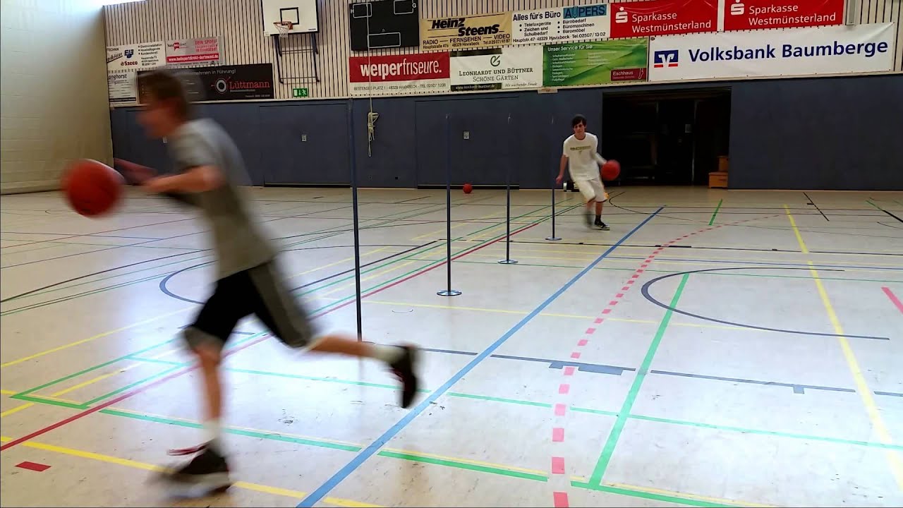 Slalomdribbeln im Basketball - Watch & Learn - Tutorial (SUO) - YouTube