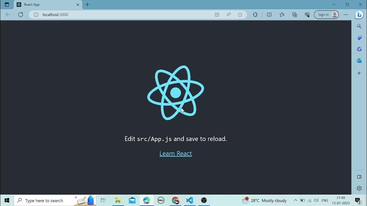 How to create and run a Reactjs app | Full file structure easy ...