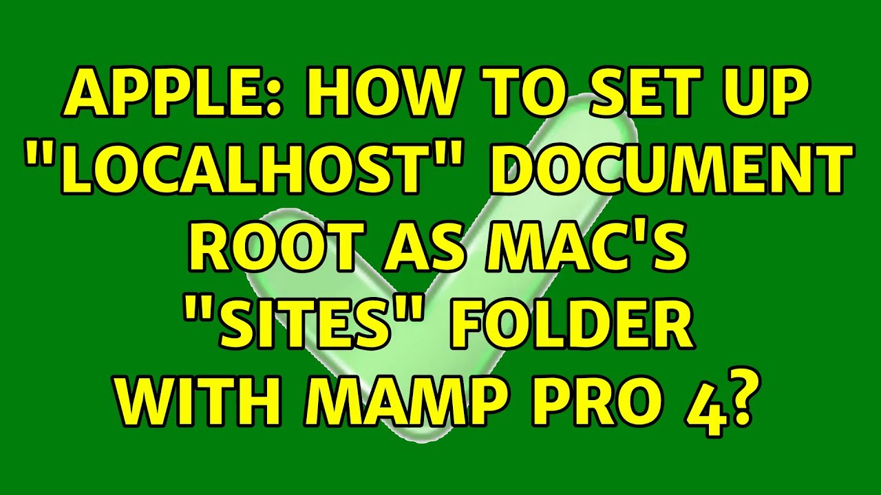 Apple How To Set Up localhost Document Root As Mac s Sites Folder Apple How To Set Up localhost Document Root As Mac s Sites Folder