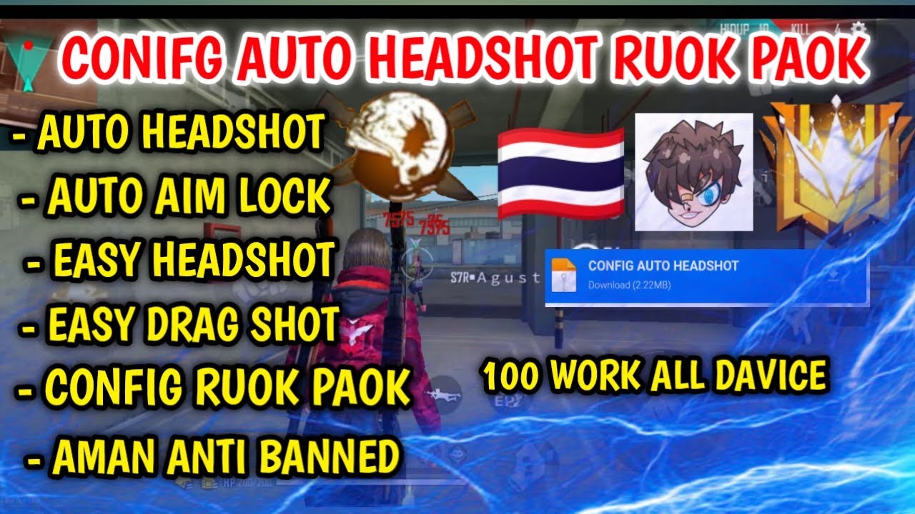UPDATE CONFIG AUTO HEADSHOT FF 2020 !! auto Headshot config file ...