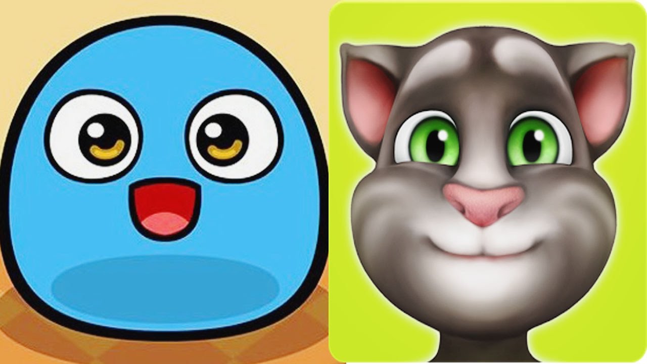 My Boo Your Virtual Pet Game vs funny My Talking cat Tom - YouTube