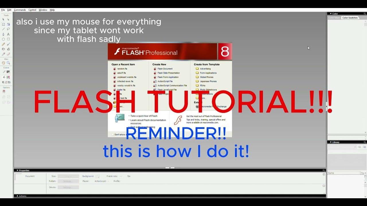 MY MACROMEDIA FLASH 8 TUTORIAL :D(how I do it) - YouTube