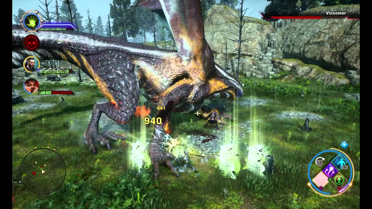 Storm Coast dragon fight with a knight enchanter: Dragon Age ...