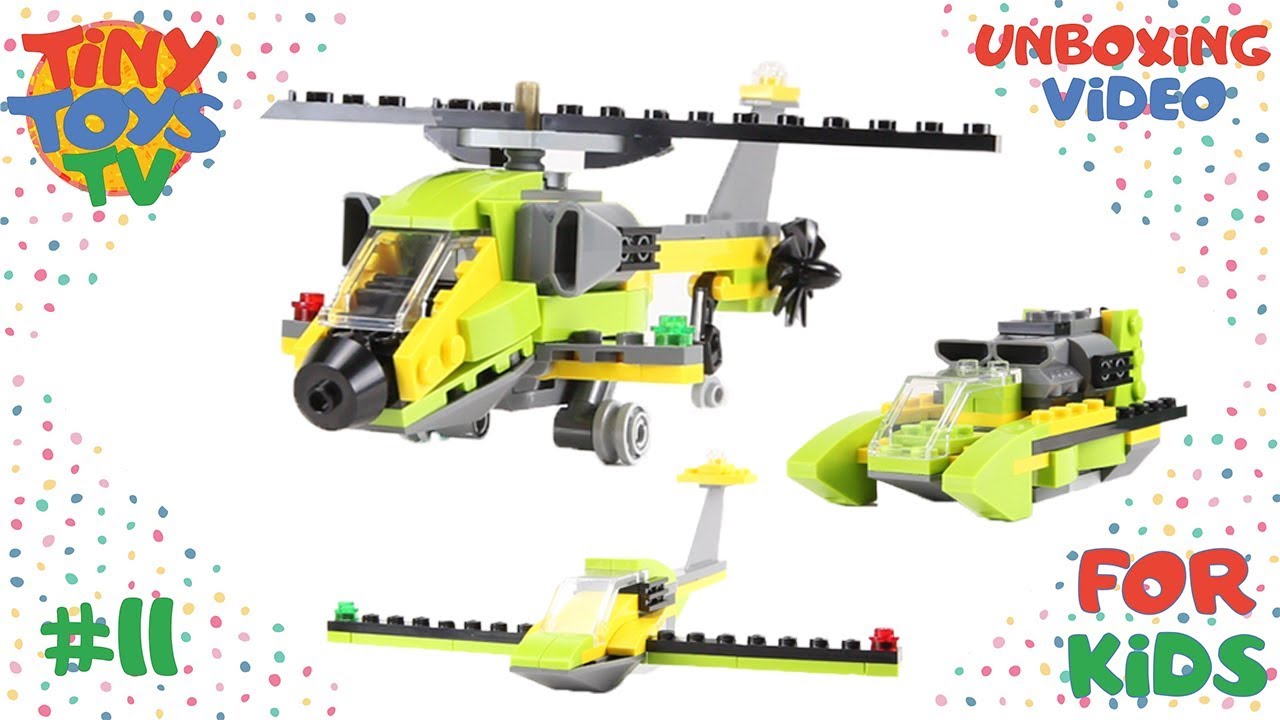 LEGO Creator 3in1 Helicopter Adventure 31092 Funny Lego Speed Build ...