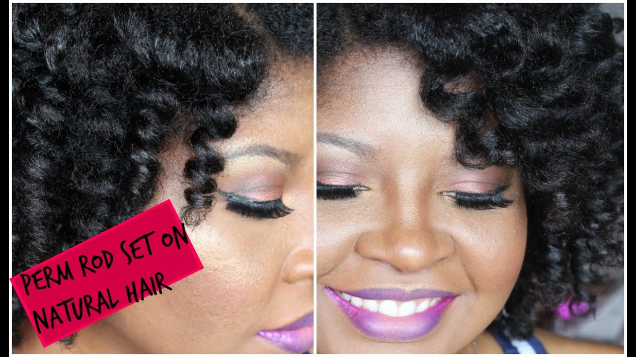 How to: Perm Rod Set Tutorial on Natural Hair/Heat Free Curls - YouTube
