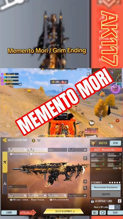 AK117 - Memento Mori | Call of Duty Mobile #codm #codmobile #codmviral #codmshorts - YouTube