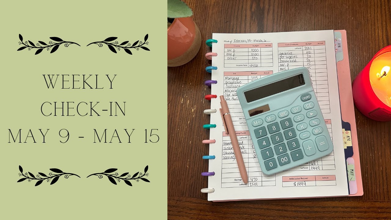 Weekly Budget Check-In | May 9-15 (Week #2) | Budget Close-Out | Over ...