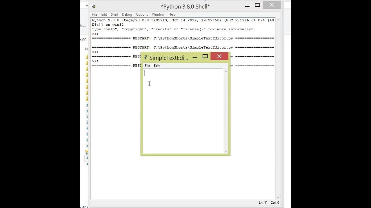 Text Editor With Python - YouTube