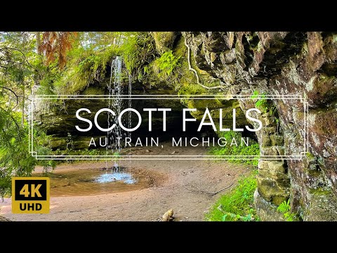 MICHIGAN WATERFALL TOUR - Scott Falls | VIRTUAL TOUR | Upper Peninsula ...