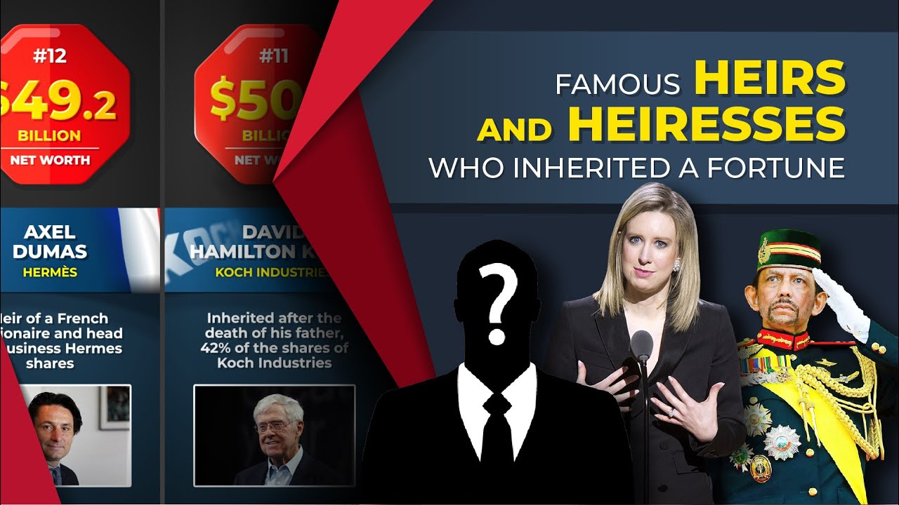Famous heirs and heiresses who inherited a fortune - YouTube