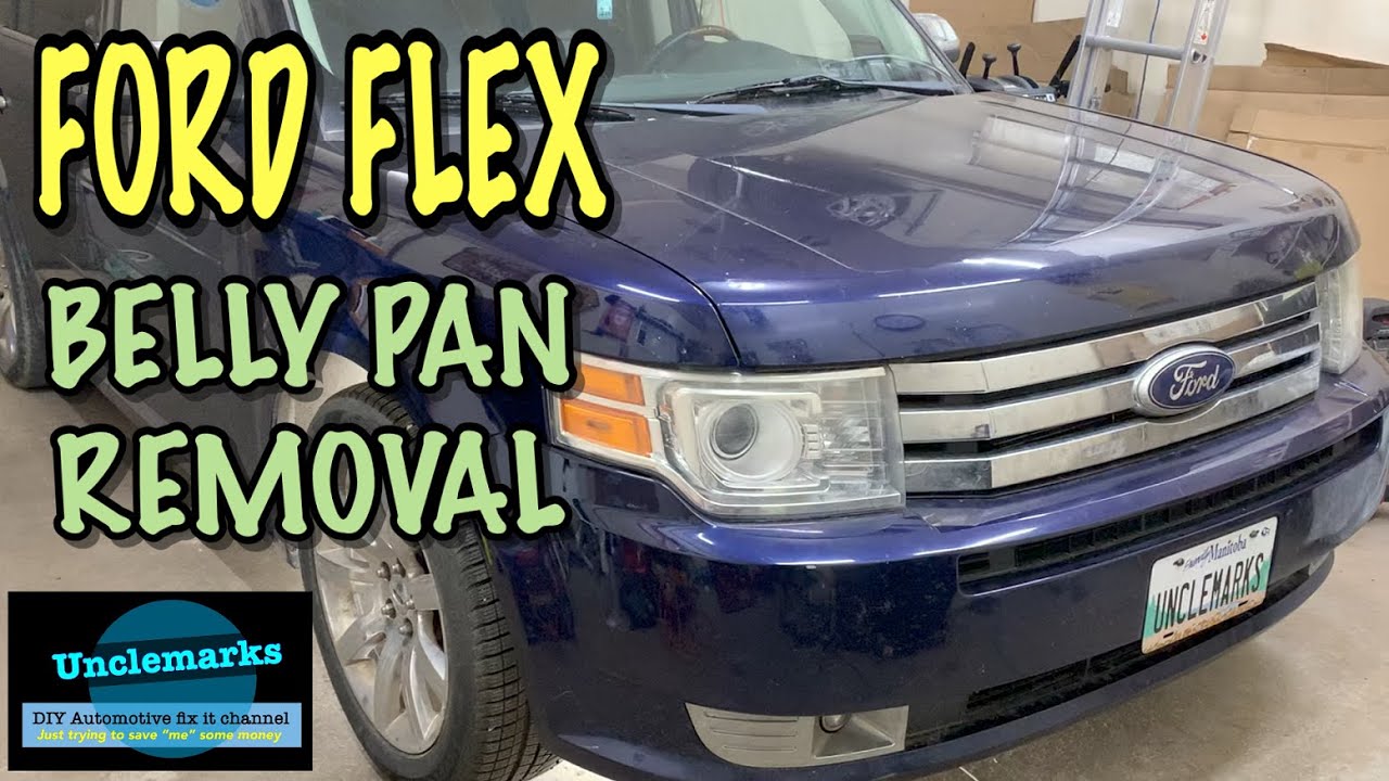 How to remove belly pan on Ford Flex (Ep 273) replace - YouTube