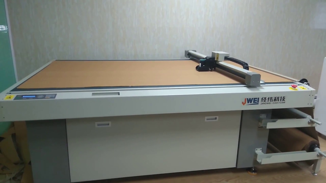 Jingwei cutting machine - máy cắt rập giấy Jingwei ICII-1872-08 - YouTube