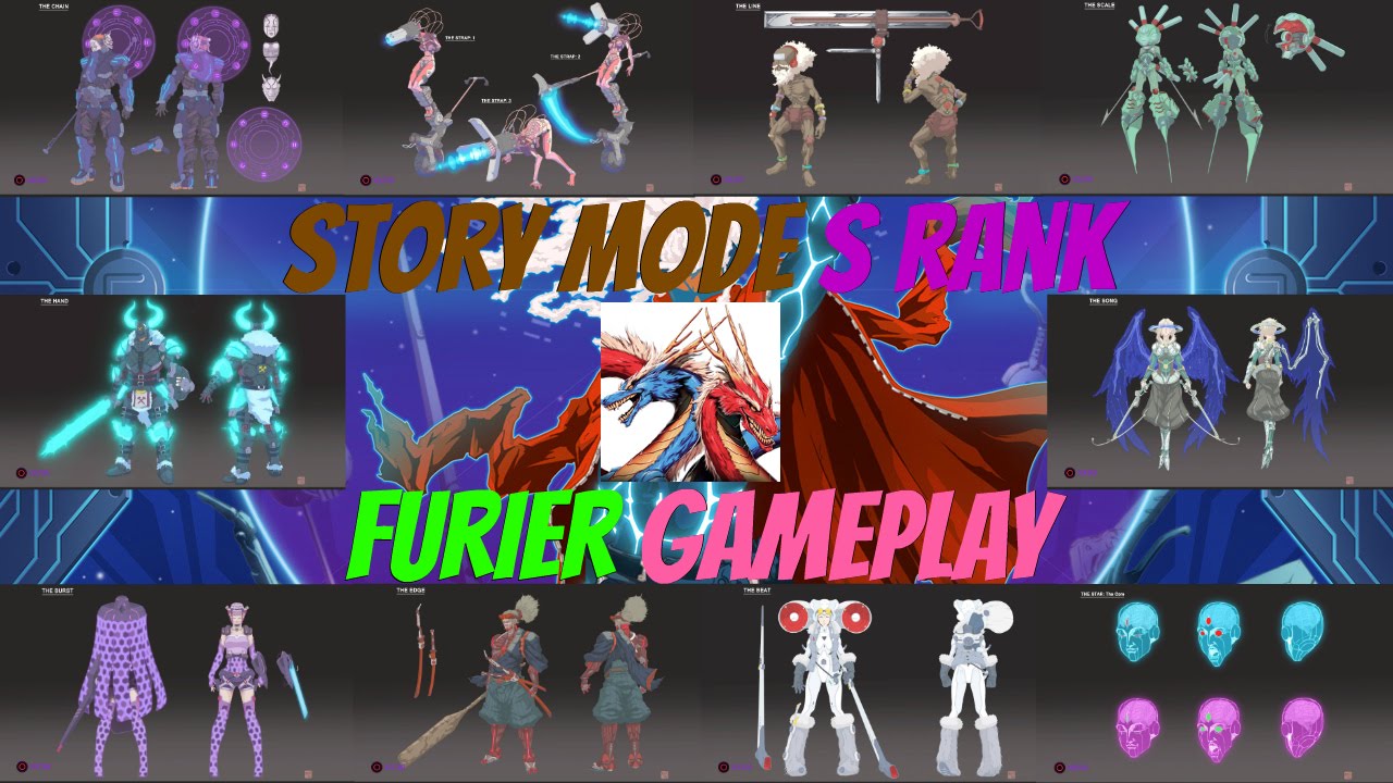 Furi - Story Mode S Rank (Furier) All Bosses - YouTube