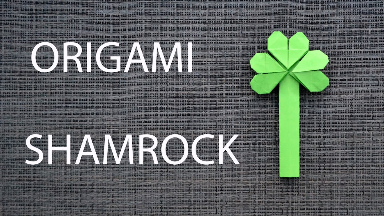 Nice Paper SHAMROCK Origami | Tutorial DIY by ColorMania - YouTube