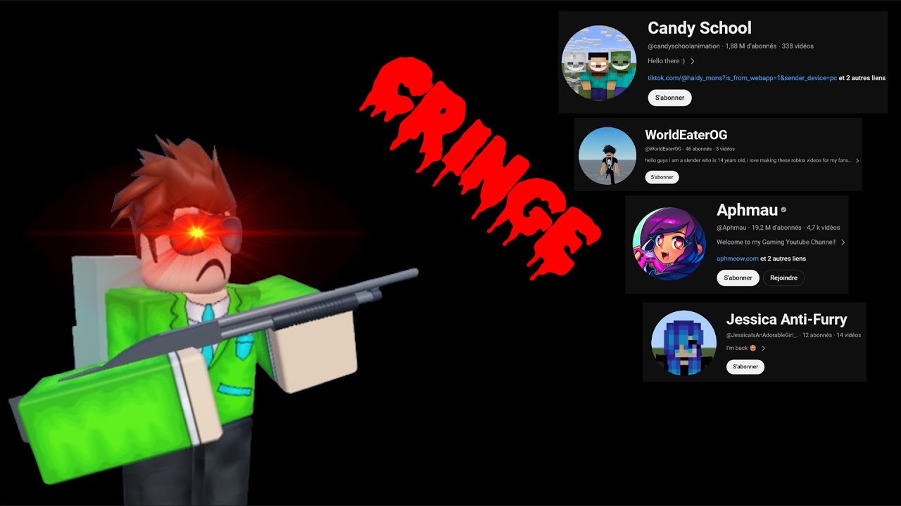 Roasting cringe content creators sent by fans - YouTube