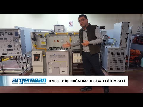 H-980 EV İÇİ DOĞALGAZ TESİSATI EĞİTİM SETİ
