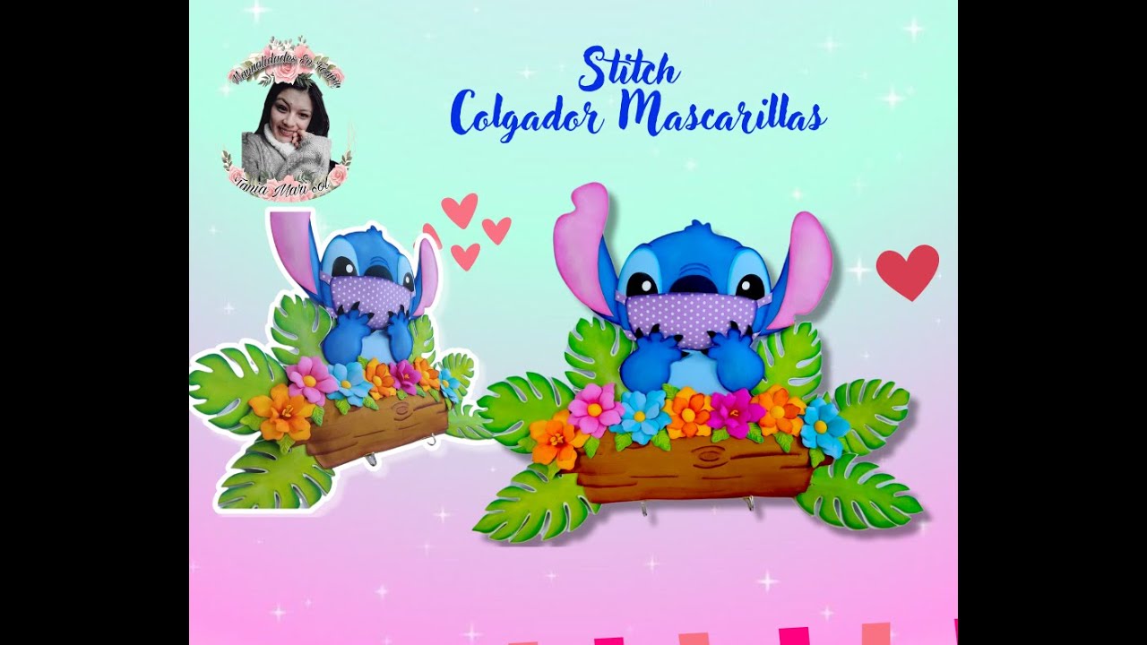 colgador de stitch en Foamy - YouTube