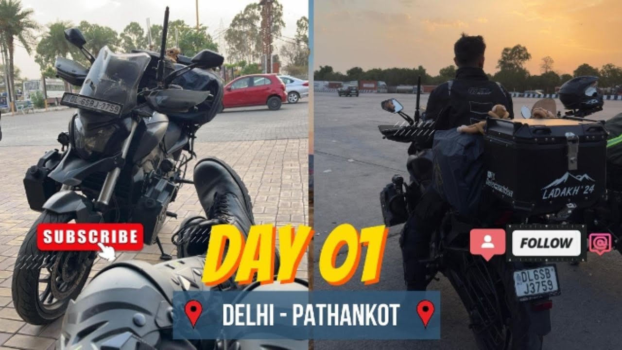 Ep - 01, DELHI to PATHANKOT and BIGG SURPRISE ️‍🔥 on the way. #LADAKH24 ...
