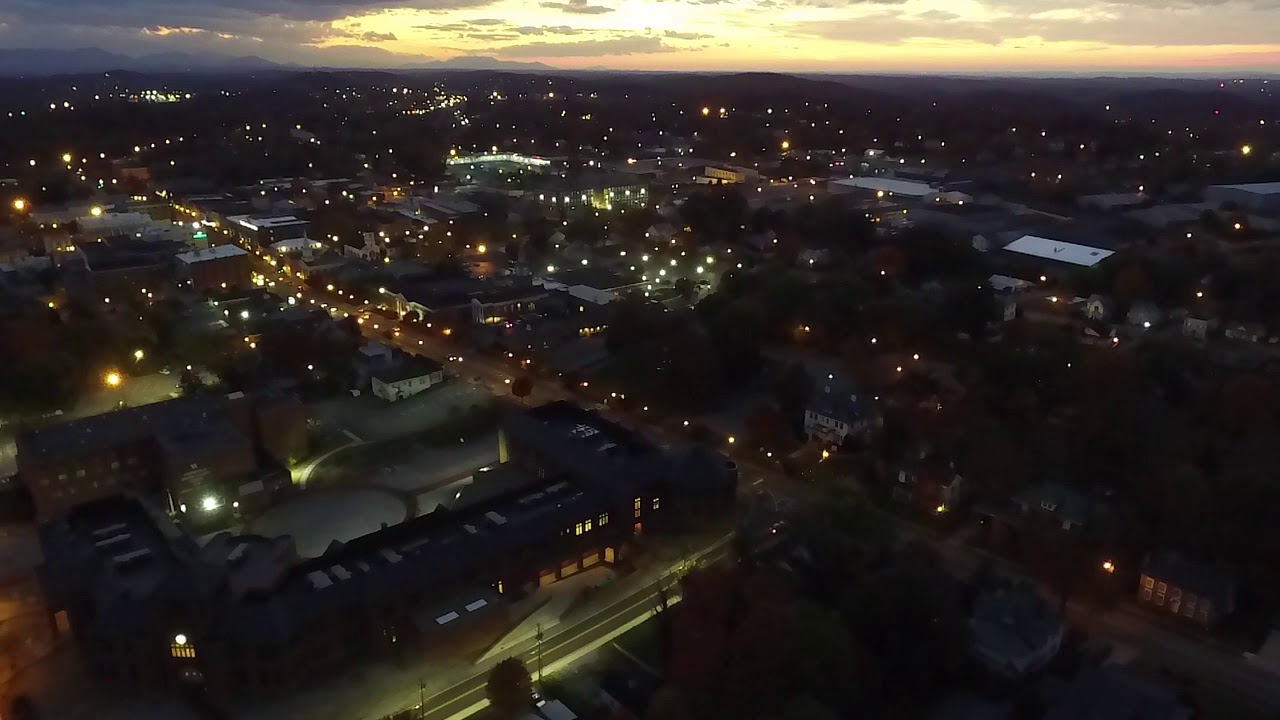 After sunset over downtown Greeneville TN - YouTube