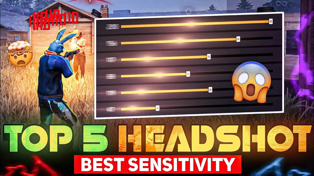 TOP 5 BEST HEADSHOT SENSITIVITY 🔥 || PAID BRAZIL SENSI 😱? FREE FIRE ...