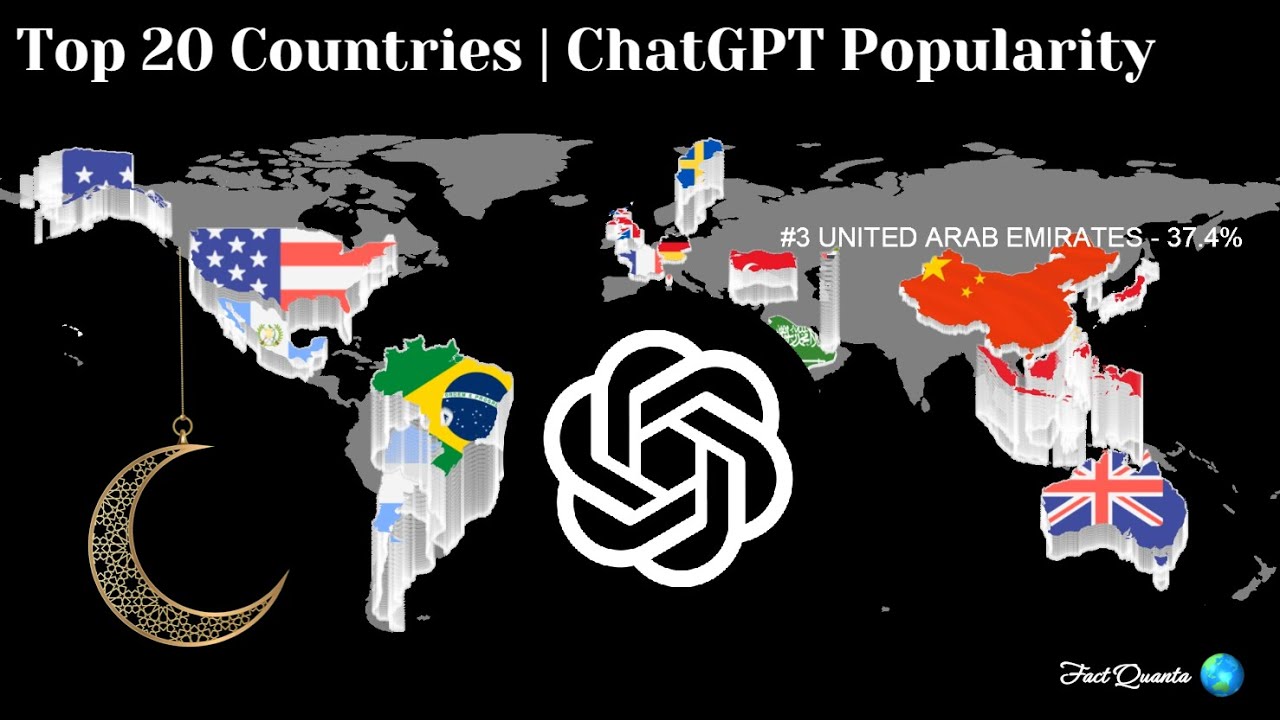 #Mapped | Top 20 Countries by ChatGPT Popularity - YouTube