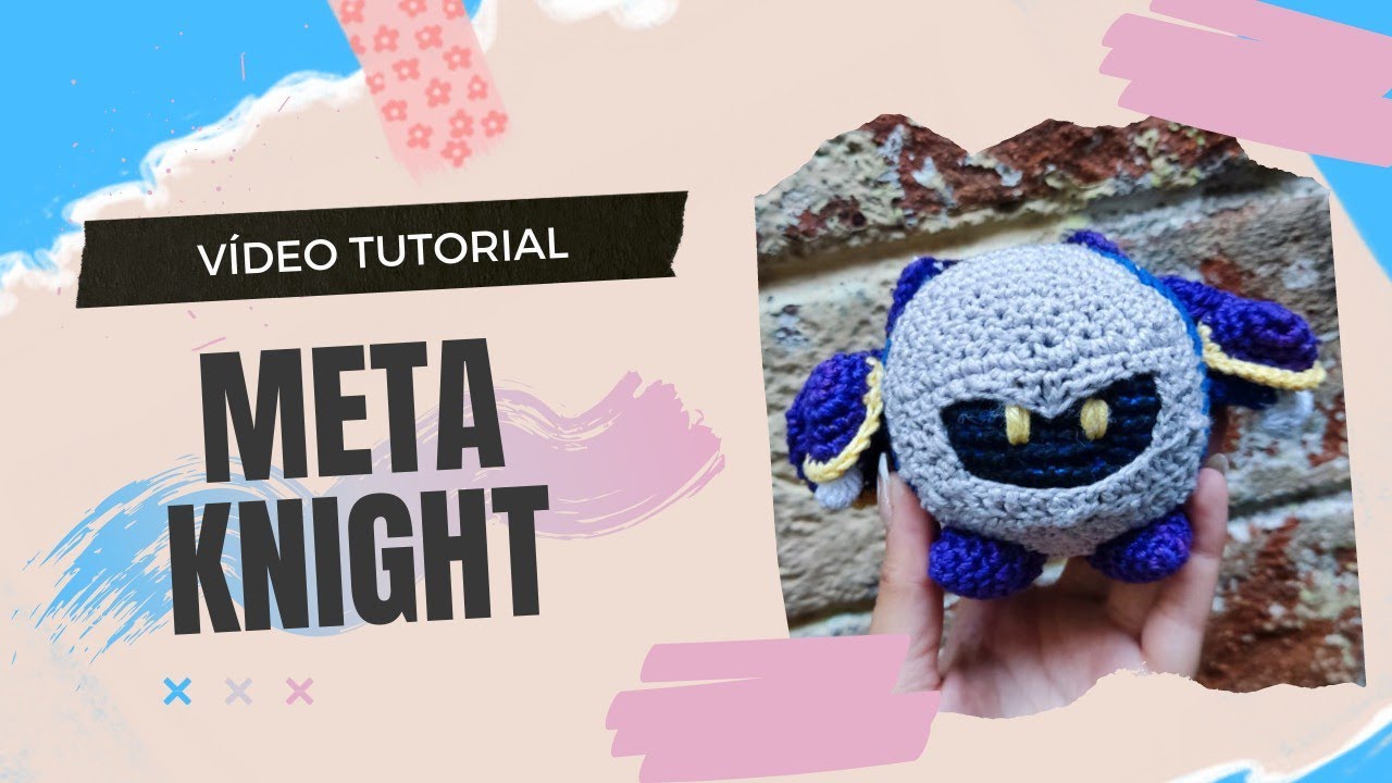 Meta knight Amigurumi paso a paso. Tutorial en español. - YouTube
