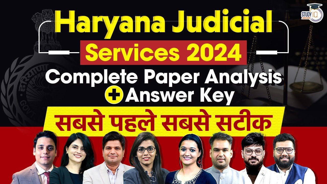 Haryana Judiciary Paper Analysis | HJS 2024 Exam Analysis | Haryana ...