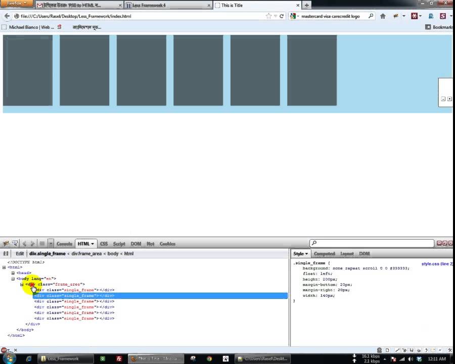 Less Framework 4 Bangla Tutorial - YouTube