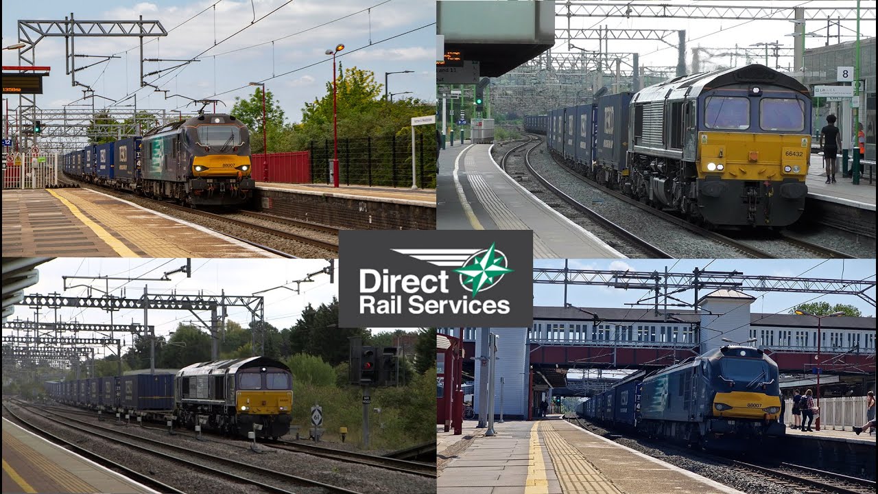 Tesco Direct Rail Services Compilation #freight #trains - YouTube
