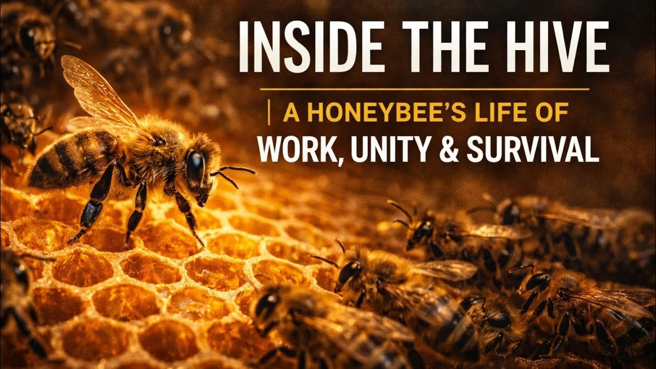 Inside the Hive | A Honeybee’s Life of Work, Unity & Survival|| daily ...