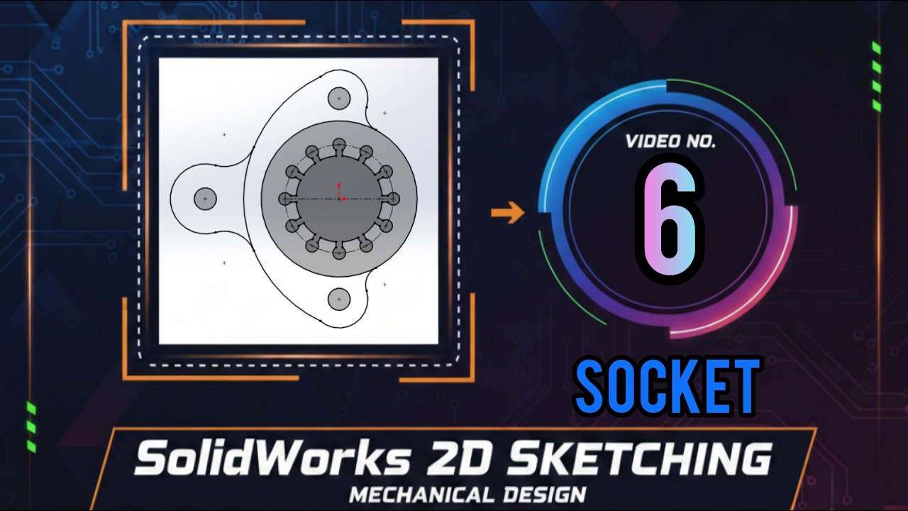 SolidWorks 2D Sketch Exercise | Fully Defined Sketch Practice – Part 6 ...