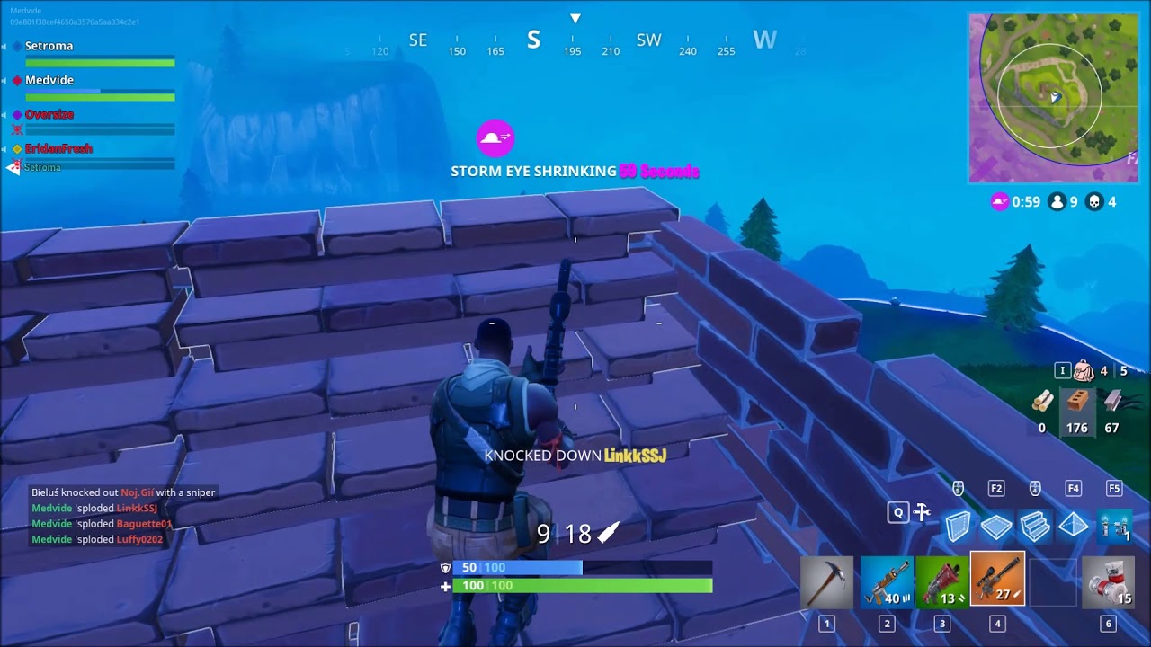 Fortnite - Triple grenade kill - YouTube