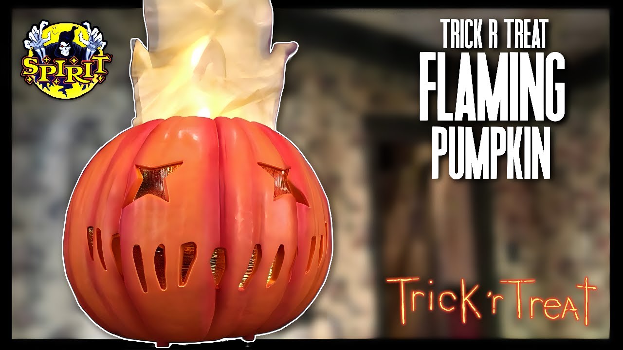 Spirit Halloween Trick R Treat Flaming Pumpkin | Spooky Spot 2023 - YouTube