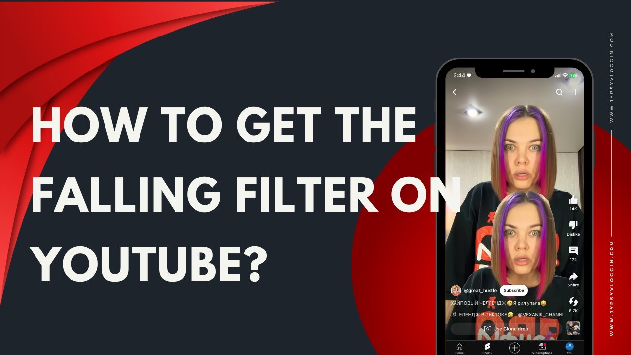 How to get the falling filter on YouTube - YouTube