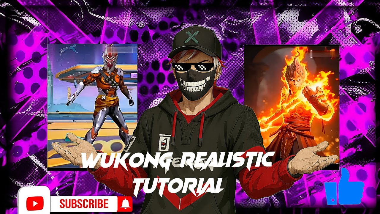 Wukong realistic tutorial #vbadge #freefire - YouTube