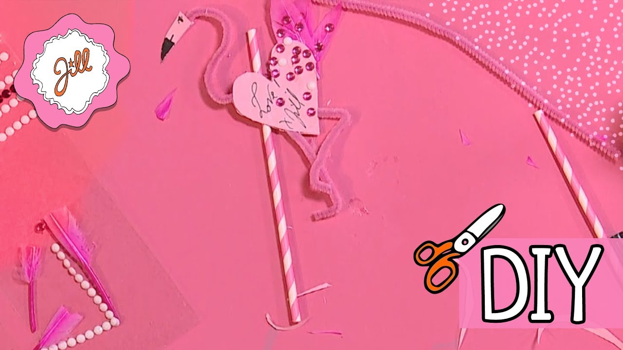 Flamingo Strohhalm | DIY | JILLS WELT - YouTube