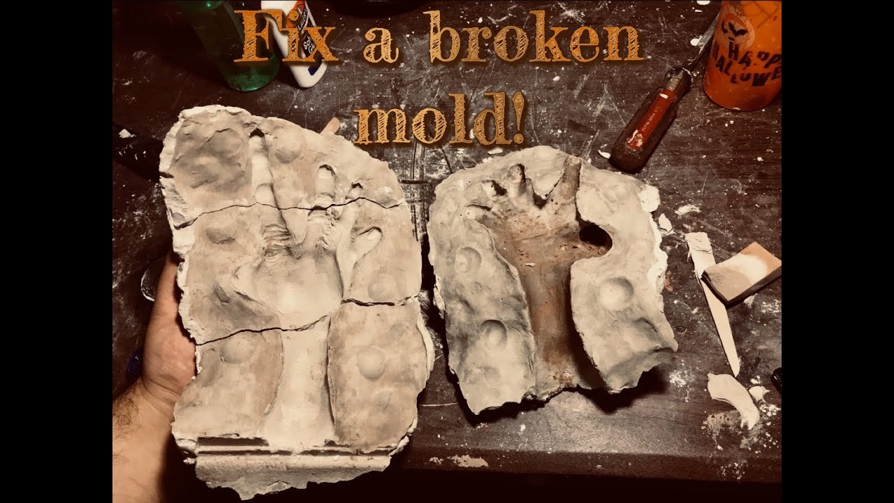 How to fix a cracked plaster mold - YouTube