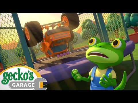 Bouncing Monster Truck! 🛻 | Gecko's Garage | Cars, Trucks & Vehicles Cartoon | Moonbug Kids