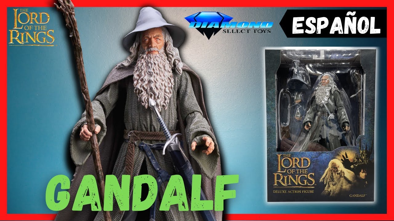 🟢Gandalf Diamond Select Toys Unboxing español BAF Sauron //Figura ...