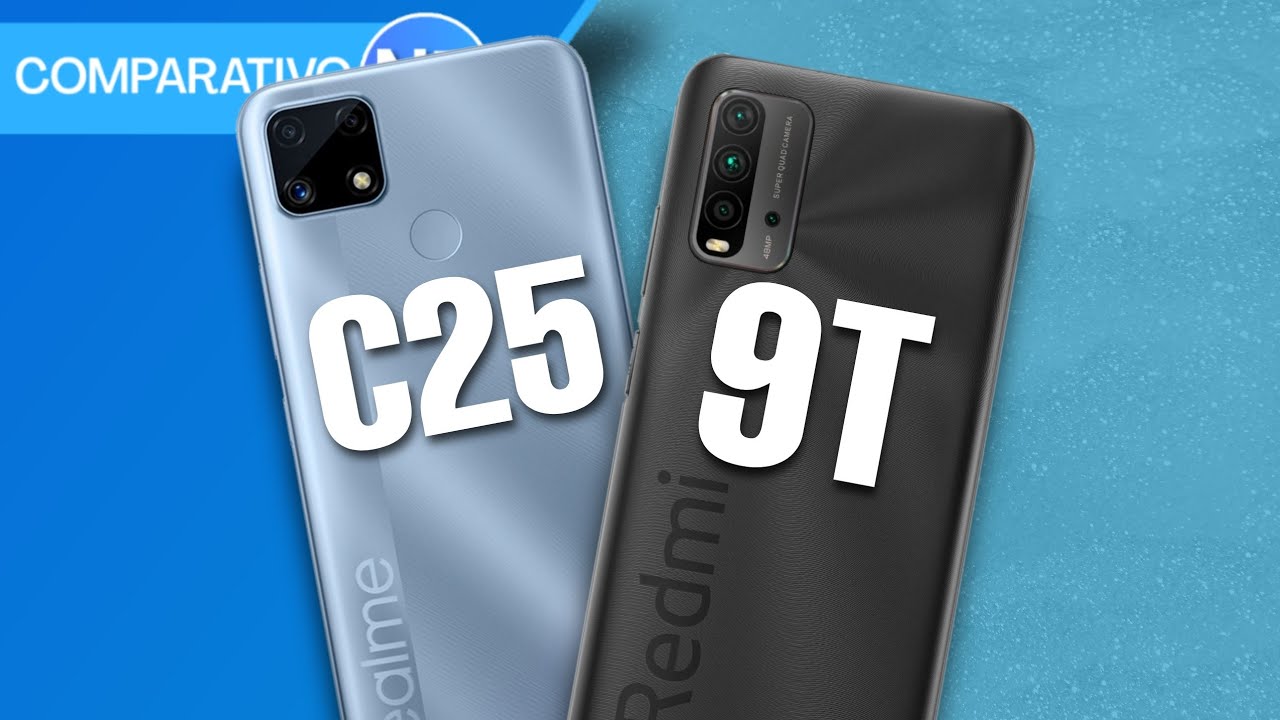 Realme C25 VS Xiaomi Redmi 9T | Comparativo - YouTube