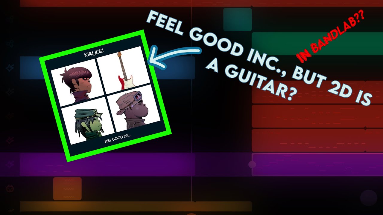 feel good inc., but 2d is a guitar !! (should i finish this?) - YouTube