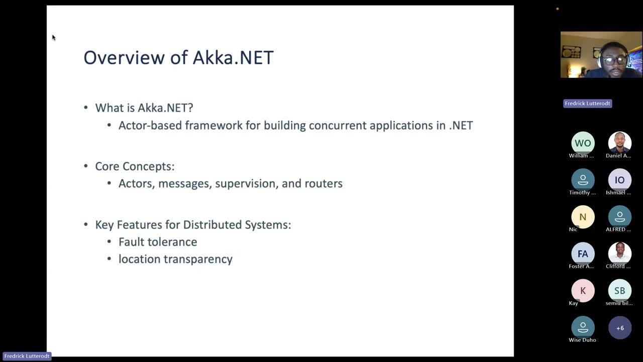 Scalable Real Time Streaming with Akka NET and Kafka 20241026 100705 Meeting Recording - YouTube