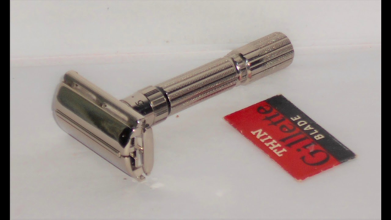 1959 Gillette Fatboy Refurbished Replated Nickel Razor E3-1K - YouTube