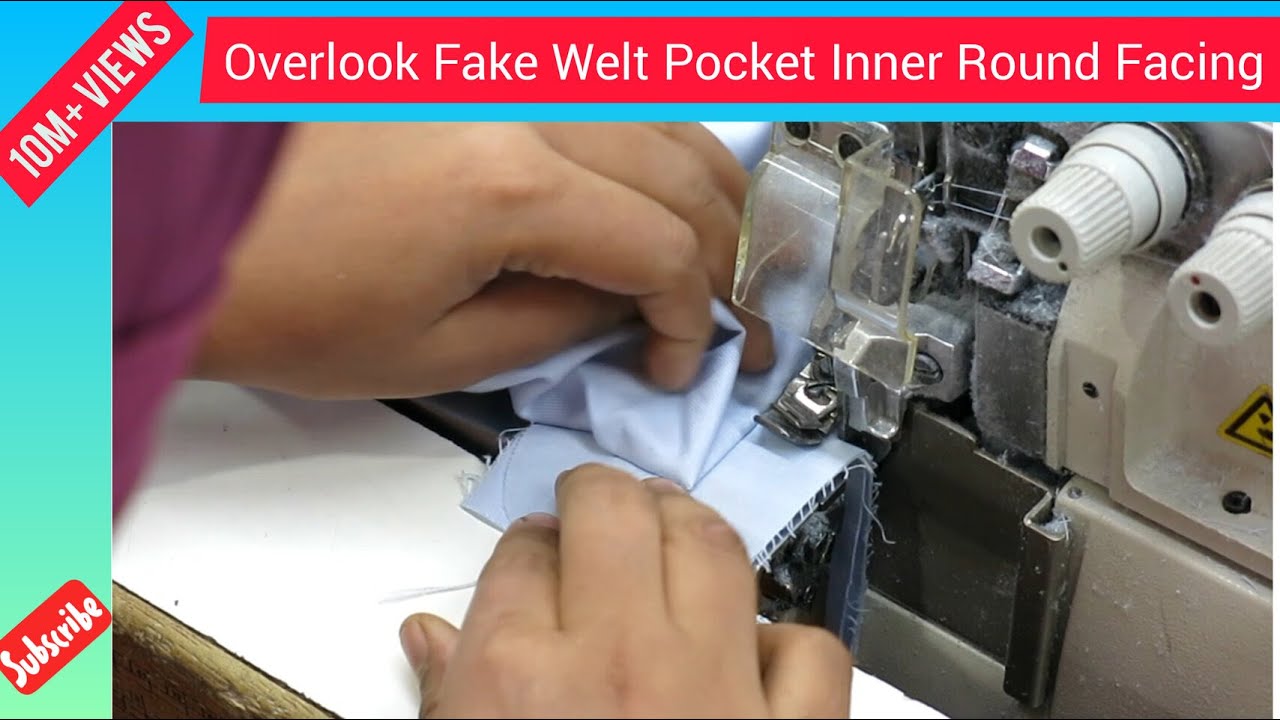 Overlook Fake Welt Pocket Round inner Facing - YouTube