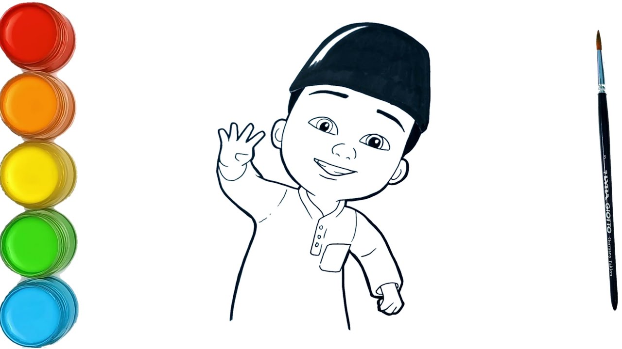 menggambar dan mewarnai ijat Sahabat sejati Upin & Ipin Musim 16 - Full ...