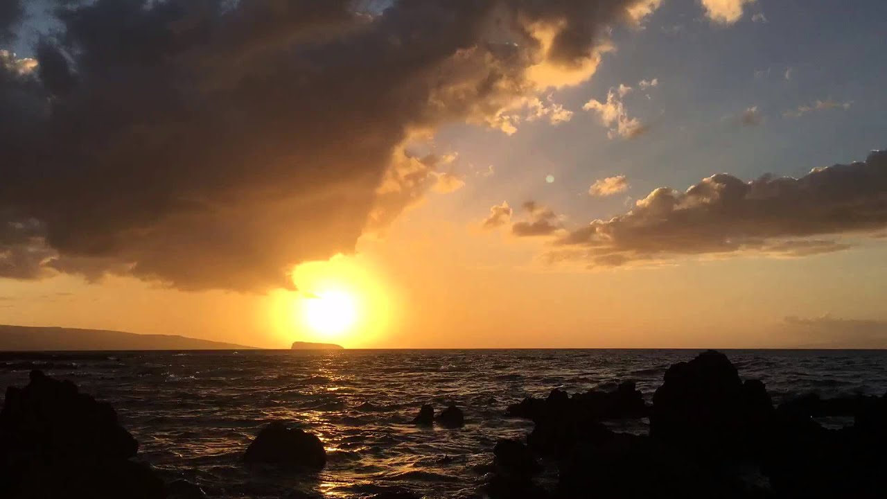 Maui Sunset Time-Lapse - February 14, 2016 - YouTube